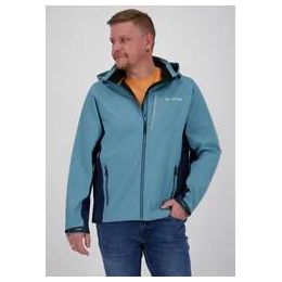 Softshelljacke DEPROC ACTIVE "NUNAVUT MEN II", Herren, Gr. L (52), grau (smoke), Softshell, 96% Polyester. 4% Elasthan, h&uuml;ftbedeckend, hoch geschlossener Ausschnitt, eingesetzt mit verstellbarem Klettverschluss, Jacken Softshelljacke, auch in Gro&szlig;en Gr&ouml;&szlig;en erh&auml;ltlich