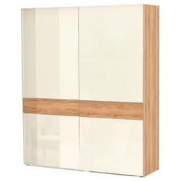 Schwebet&uuml;renschrank OTTO HOME "Gala, wahlweise mit oder ohne Spiegel, 182x65x224cm, FSC-zertifiziert", beige (beige, pacific walnut), B:182cm H:224cm T:65cm, Schr&auml;nke, Schwebet&uuml;renschrank, UV lackiert, kratzfest, hochgl&auml;nzend, Soft-Close Funktion