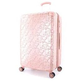 Koffer ELLE "Alors", Gr. B/H/T: 48cm x 70cm x 30,5cm, pink, Polyester, Koffer, ABS