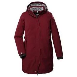 Parka STOY "STW 11 WMN PRK", Damen, Gr. 48, rot (weinrot), Obermaterial: 100% Polyester;Futter: 100% Polyester;F&uuml;llung: 100% Polyester, Jacken Parka, Wasserdichter, atmungsaktiver Damenparka mit abnehmbarer Kapuze