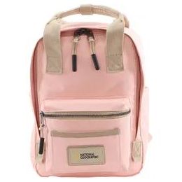 Cityrucksack National Geographic "LEGEND", Gr. B/H/T: 20cm, pink, Nylon, Rucks&auml;cke Cityrucksack, mit gepolstertem Laptopfach