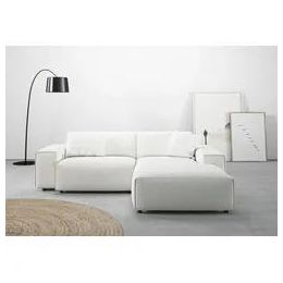 Ecksofa Home Affaire "Glimminge L-Form auch in Breitcord, Feincord + Easy care-Bezug", wei&szlig;, B:234cm H:71cm T:191cm, 100% Polyester, Sofas, Ecksofa, Breite 234, Zierkissen