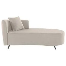 Recamiere Home Affaire "Hulby", beige (natur), B:182cm H:82cm T:90cm, 100% Polyester, Sofas, Recamiere, wahlweise mit und ohne Hocker und Armlehne links oder rechts