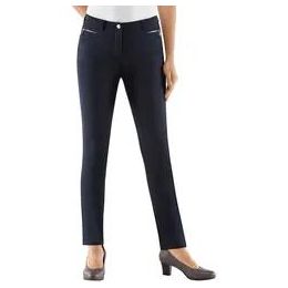 Thermohose Stehmann, Damen, Gr. 23, Kurzgr&ouml;&szlig;en, blau (marine), 76% Viskose, 21% Polyamid, 3% Elasthan, unifarben, lang, Hosen Gerade Hose Thermohose