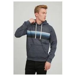Kapuzenpullover Blend "BHSweatshirt", Herren, Gr. XXL, blau (marineblaus), Sweatware, 60% Baumwolle, 40% Polyester, gestreift, regular fit h&uuml;ftlang, ohne Ausschnitt, Pullover Kapuzenpullover, L&auml;ssiger Hoodie mit Kapuze und K&auml;ngurutasche