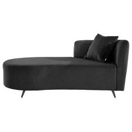 Recamiere Home Affaire "Hulby", schwarz, B:182cm H:82cm T:90cm, 95% Polyester, 5% Polyacryl, Sofas, Recamiere, wahlweise mit und ohne Hocker und Armlehne links oder rechts