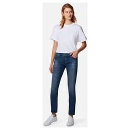 Skinny-fit-Jeans Mavi "LINDY", Damen, Gr. 25, L&auml;nge 34, blau (schwarz brushed glam), Stoff, 84% Baumwolle, 9% Polyester, 5% Viscose, 2% Elasthan, skinny fit lang, Jeans, Eng anliegende Jeans