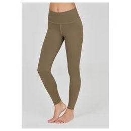 ENDURANCE ATHLECIA Trainingstights ATHLECIA "Gaby", Damen, Gr. 44, EURO-Gr&ouml;&szlig;en, beige, 75% Nylon, 25% Elasthan, unifarben, Hosen, mit bequemem Dehnbund