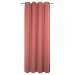 Vorhang ADAM "Uni Collection light", rot, B:142cm H:265cm, Baumwolle (Bio-Baumwolle), Gardinen, aus 100% Bio-Baumwolle