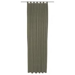 Vorhang WIRTH "Trondheim B", grau (taupe), B:132cm H:225cm, Polyacryl, Gardinen, nach Ma&szlig;