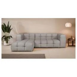 Ecksofa "TALISHA L-Form Designersofa, moderne Steppung, B/T/H: 276/178/75 cm", beige, B:276cm H:75cm T:178cm, 100% Polyester, LeGer Home by Lena Gercke, Sofas, Ecksofa, aufwendig gepolstert, hoher Sitzkomfort