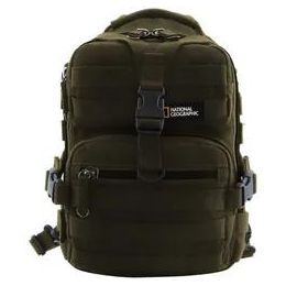 Cityrucksack National Geographic "Milestone", Gr. B/H/T: 23,75cm, braun, Kunstfaser, unifarben, Rucks&auml;cke Cityrucksack, aus recycelten PET-Flaschen