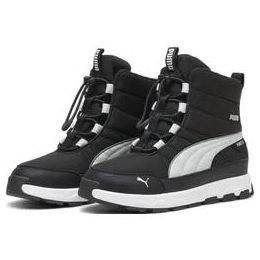 Winterboots Puma "EVOLVE BOOT PURETEX JR", Jungen, Gr. 36, schwarz-wei&szlig; (Puma schwarz, ash gray, Puma wei&szlig;), Textil, Schuhe Winterboots, Snowboots, Winterstiefel, Winterschuhe, wasserdicht