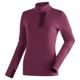 Funktionsshirt Maier Sports "Skutvik HZ W", Damen, Gr. 44, pink (magenta), 40% Wolle, 35% Polyamid, 25% Polypropylen, hoch geschlossener Ausschnitt, Shirts Funktionsshirt, funktionaler Midlayer f&uuml;r Damen, hohe Atmungsaktivit&auml;t