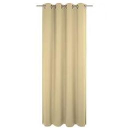 Vorhang WIRTH "Trondheim B", beige, B:132cm H:325cm, Chenille, Polyacryl, Gardinen