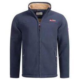 Fleecejacke Arctic Seven "ASZeroo", Herren, Gr. L, blau (navy), Obermaterial: 100% Polyester; Innenseite: 100% Polyester, Jacken Fleecejacke, mit hoch schlie&szlig;endem Stehkragen