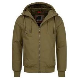 Winterjacke Alessandro Salvarini "ASWeighty", Herren, Gr. XXL, gr&uuml;n (olive), Obermaterial: 100% Polyester; Innenseite: 100% Polyester; Futter: 100% Polyester, Jacken Winterjacke, mit weichem Teddyfell innen