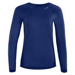 Langarmshirt WINSHAPE "AET118LS", Damen, Gr. XXL, blau (dunkelblau), 85% Polyester, 15% Elasthan, Rundhals, Shirts Langarmshirt, Functional Light and Soft Long Sleeve Top