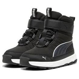 Winterboots Puma "EVOLVE BOOT AC+ PS", Kinder, Gr. 30, Puma schwarz, strong gray, Puma wei&szlig;, Textil, Schuhe Winterboots, Snowboots, Winterstiefel, Winterschuhe
