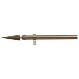 Gardinenstange Indeko "Parma", silber (silberfarben), L:250cm &Oslash;:16mm, Eisen, Gardinenstangen
