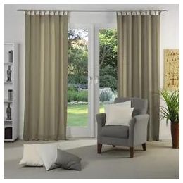 Vorhang WIRTH "Dim out", grau (taupe), B:142cm H:305cm, Polyester, Gardinen, nach Ma&szlig;