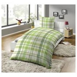 Bettw&auml;sche Kinzler "Poly-Cotton "Emil", bunt, B/L: 135cm x 200cm, 1 Stk., 1 Stk., Polycotton, B/L: 80cm x 80cm, 2 Stk., Polycotton, Obermaterial: 50% Baumwolle, 50% Polyester, Bettw&auml;sche, Bettw&auml;sche, kariert, bedruckt, pflegeleicht