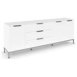 Kombikommode Rauch "Kommode T&uuml;rkommode Sideboard Kombikommode FLIPP", wei&szlig; (alpinwei&szlig;), B:200cm H:72cm T:42cm, Holzwerkstoff, Sideboards, Kombikommode, 3-t&uuml;rig mit 3 Schubladen und Soft-Close-Funktion