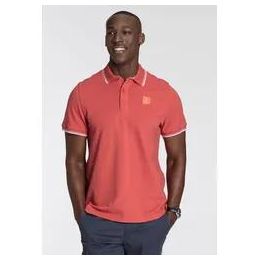 Poloshirt DELMAO, Herren, Gr. S (44/46), rot, Piqu&eacute;, Obermaterial: 100% Baumwolle, unifarben, Basic, regular fit, Rippb&uuml;ndchen, Shirts, Kurzarm, lockere Passform, Polokragen, f&uuml;r Tennis oder Golf, Topseller