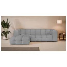 Ecksofa "TALISHA L-Form Designersofa, moderne Steppung, B/T/H: 276/178/75 cm", grau, B:276cm H:75cm T:178cm, 100% Polyester, LeGer Home by Lena Gercke, Sofas, Ecksofa, aufwendig gepolstert, hoher Sitzkomfort