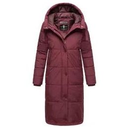 Winterjacke Marikoo "Soranaa", Damen, Gr. M, rot (wine), Obermaterial: 100% Polyester; Futter: 100% Polyester; Wattierung: 100% Polyester; &Auml;rmelfutter: 100% Polyester, Jacken Winterjacke, langer Winter Mantel mit Kapuze
