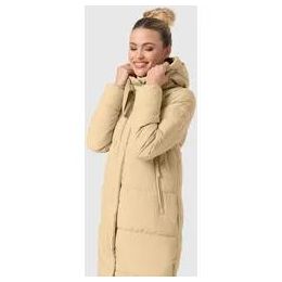 Winterjacke Marikoo "Soranaa", Damen, Gr. M, beige, Obermaterial: 100% Polyester; Futter: 100% Polyester; Wattierung: 100% Polyester; &Auml;rmelfutter: 100% Polyester, Jacken Winterjacke, langer Winter Mantel mit Kapuze