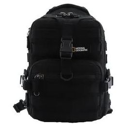 Cityrucksack National Geographic "Milestone", Gr. B/H/T: 23,75cm, schwarz, Kunstfaser, Rucks&auml;cke Cityrucksack, aus recycelten PET-Flaschen