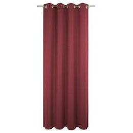 Vorhang WIRTH "Trondheim B", rot, B:132cm H:245cm, Chenille, Polyacryl, Gardinen