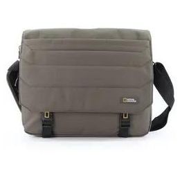 Aktentasche National Geographic "Pro", Herren, Gr. B/H/T: 10,5cm x 31cm x 38cm, gr&uuml;n (khaki), Nylon, Taschen, mit Laptop-Fach