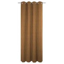 Vorhang WIRTH "Trondheim B", rot (rotbraun), B:132cm H:285cm, Chenille, Polyacryl, Gardinen