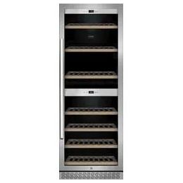 Caso Design CASO Weink&uuml;hlschrank "775 WineChef Pro 126", Energieeffizienz: G (A-G), schwarz (silberfarben), B:59,5cm H:163cm T:74cm, Weink&uuml;hlschr&auml;nke
