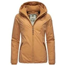Winterjacke Ragwear "Dizzie Winter", Damen, Gr. M (38), beige (hellbeige), Au&szlig;enmaterial: 100% Polyester. Innenfutter: 100% Polyester. Wattierung: 100% Polyester, figurbetont h&uuml;ftbedeckend, &Auml;rmel ohne &Auml;rmelschlitz Rippstrickb&uuml;ndchen mit innenliegendem Gummizug, Jacken Winterjacke, wasserdichte Outdoorjacke mit Kapuze f&uuml;r den Winter