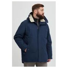 Kurzjacke Blend "BHSergius Big & Tall", Herren, Gr. 5XL, blau (marineblaus), 100% Polyester, unifarben, regular fit normal, eingesetzt, Jacken Kurzjacke, Klassische &Uuml;bergangsjacke in gro&szlig;en Gr&ouml;&szlig;en