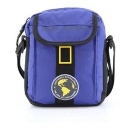 Schultertasche National Geographic "New Explorer", Damen, Gr. B/H/T: 6cm x 18cm x 13cm, blau, Nylon, Taschen Schultertasche, Ripstop
