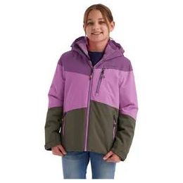 Outdoorjacke Killtec "KOW 170 GRLS JCKT", Kinder, Gr. 176, lila, Obermaterial: 100% Polyester;Futter: 100% Polyester;F&uuml;llung: 100% Polyester, Jacken Outdoorjacke, Funktionsjacke mit Kapuze und Schneefang, wasserdicht