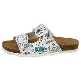 Pantolette Lico "Pantolette Bioline Zippy", M&auml;dchen, Gr. 35, wei&szlig;, Synthetik, Schuhe Pantolette