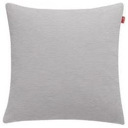 Dekokissen Esprit "Stockholm Needlestripe", grau (grau, gemustert unifarben), B:38cm L:38cm, Polyester, Dekokissen_Sitzkissen_Kissenh&uuml;llen, Kissenh&uuml;lle ohne F&uuml;llung, 1 St&uuml;ck, Nadelstreifen