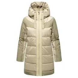 Steppjacke Navahoo "Samtk&auml;tzchen", Damen, Gr. L (40), grau (kieselgrau), Obermaterial 1: 100% Polyester. Obermaterial 2: 95% Polyester, 5% Elasthan. Futter: 100% Polyester. &Auml;rmelfutter: 100% Polyester. Wattierung: 100% Polyester, figurumspielend Po-bedeckend, hoch geschlossener Ausschnitt, &Auml;rmel mit &Auml;rmelschlitz Rippstrickb&uuml;ndchen, Jacken Steppjacke, Modischer, gesteppter Damen Winter Kurzmantel
