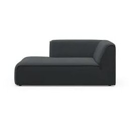 Ottomane OTTO HOME "Merid Chaiselongue, Ma&szlig;e B/T/H: 100/162/70 cm", grau (anthrazit), B:100cm H:70cm T:162cm, 100% Polyester, Sofas, Ottomane, als Modul oder separat verwendbar, f&uuml;r individuelle Zusammenstellung