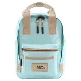 Cityrucksack National Geographic "LEGEND", Gr. B/H/T: 20cm, blau (hellblau), Nylon, Rucks&auml;cke Cityrucksack, mit gepolstertem Laptopfach
