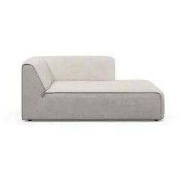 Ottomane OTTO HOME "Merid Chaiselongue, Ma&szlig;e B/T/H: 100/162/70 cm", beige (creme), B:100cm H:70cm T:162cm, 100% Polyester, Sofas, Ottomane, als Modul oder separat verwendbar, f&uuml;r individuelle Zusammenstellung