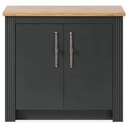 Unterschrank OTTO HOME "KS-Westminster", grau (grau dunkel), B:100cm H:92cm T:60cm, Schr&auml;nke, Unterschrank, im romantischen Landhausstil, Breite 100 cm, exclusiv by Otto