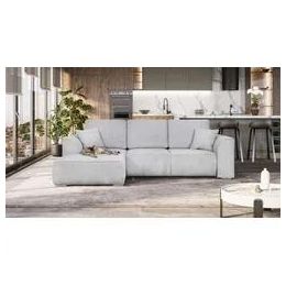 Ecksofa OTTO HOME "BEATRICE optionale Schlafsofa mit Bettkasten, B/T/H: 265/170/86 cm", beige (creme), B:265cm H:86cm T:170cm, 100% Polyester, Sofas, Ecksofa, L-Form, wahlweise auch mit Bettfunktion und Bettkasten