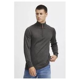 Troyer Blend "BHDanovan", Herren, Gr. XXL, charcoal, Feinstrick, 50% Baumwolle, 50% Polyacryl, regular fit, ohne Ausschnitt, Raglan&auml;rmel, Pullover Troyer, Strickpullover in MeLange-Optik