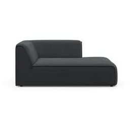 Ottomane OTTO HOME "Merid Chaiselongue, Ma&szlig;e B/T/H: 100/162/70 cm", grau (anthrazit), B:100cm H:70cm T:162cm, 100% Polyester, Sofas, Ottomane, als Modul oder separat verwendbar, f&uuml;r individuelle Zusammenstellung